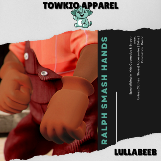 Second Life Marketplace - [TA]-Wreck_It-Ralph-Smash Hands-FP